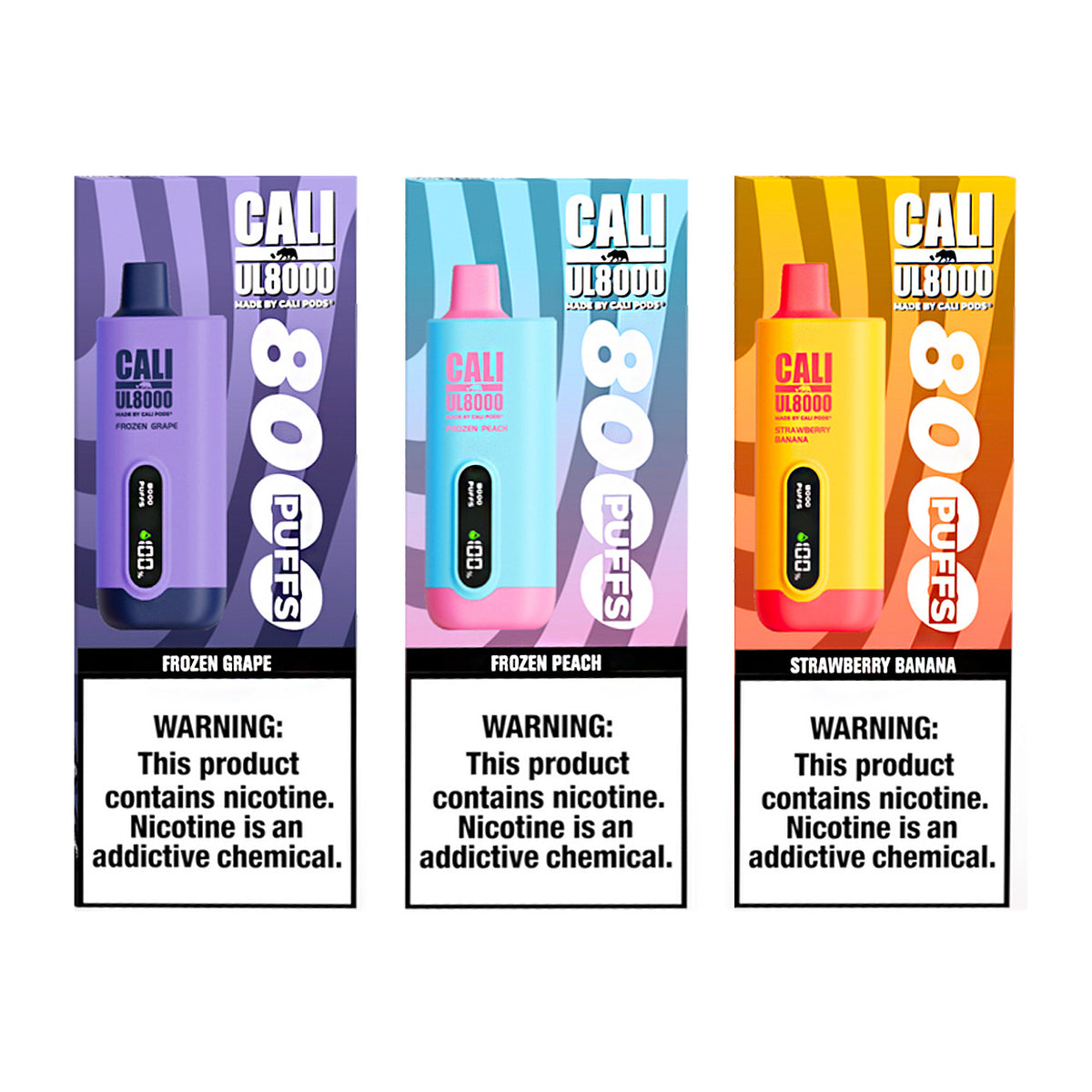 Cali UL8000 Disposable Vape | Cali Vape 8000 Puffs | Flavors – Ziip Stock