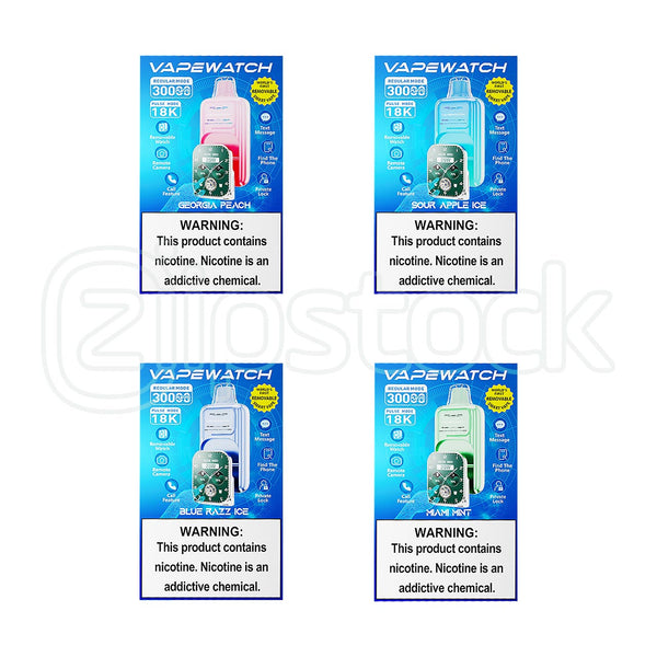 JNR VapeWatch 30K Screen Removable Vape | Flavors Online – Ziip Stock